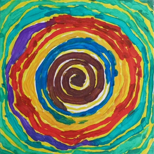 Meine Lebensspirale nach F. Hundertwasser » Rainergymnasium