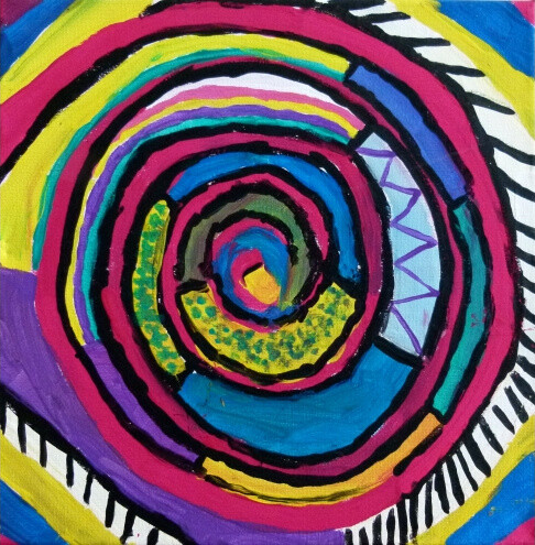 Meine Lebensspirale nach F. Hundertwasser » Rainergymnasium