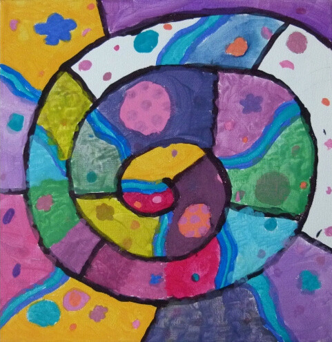 Meine Lebensspirale nach F. Hundertwasser » Rainergymnasium